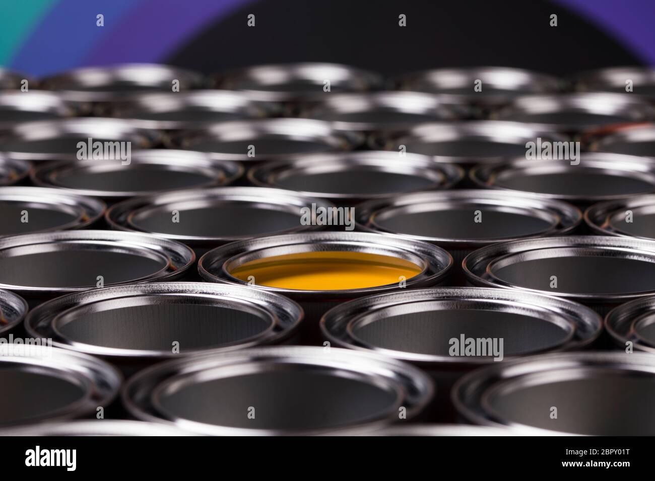 Open cans paint color samples hi-res stock photography and images - Alamy