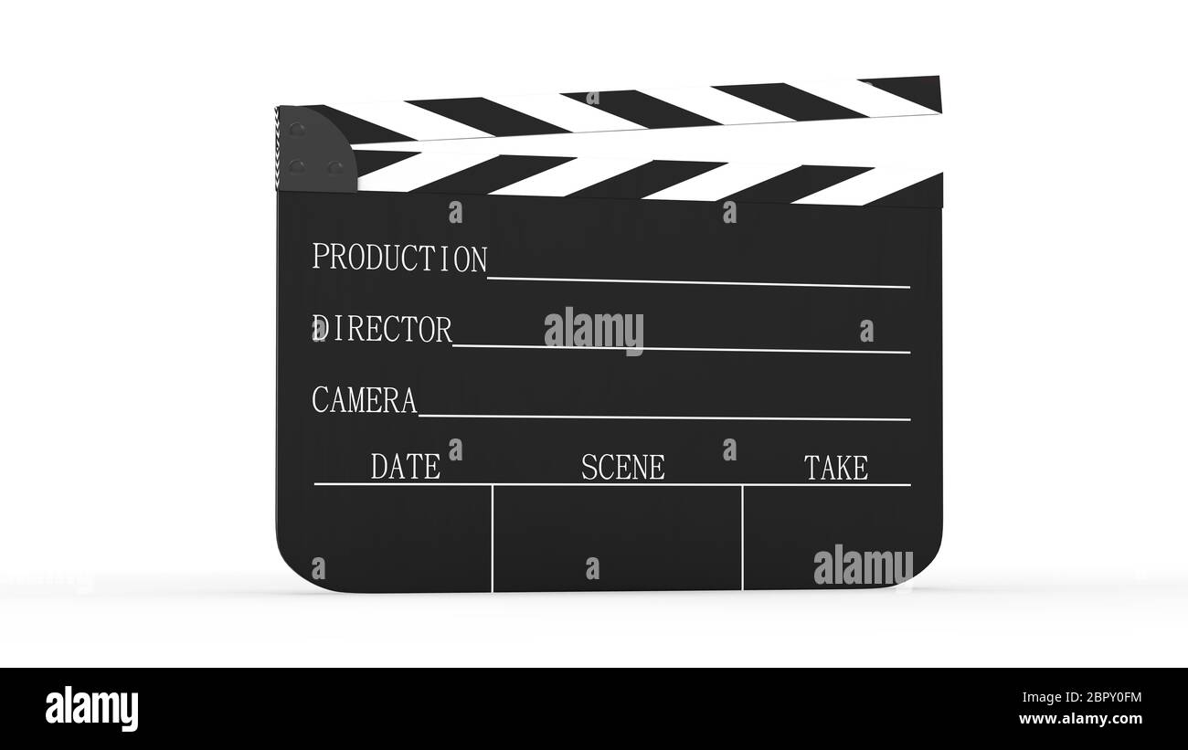 Blank movie production clapper board Cut Out Stock Images & Pictures ...