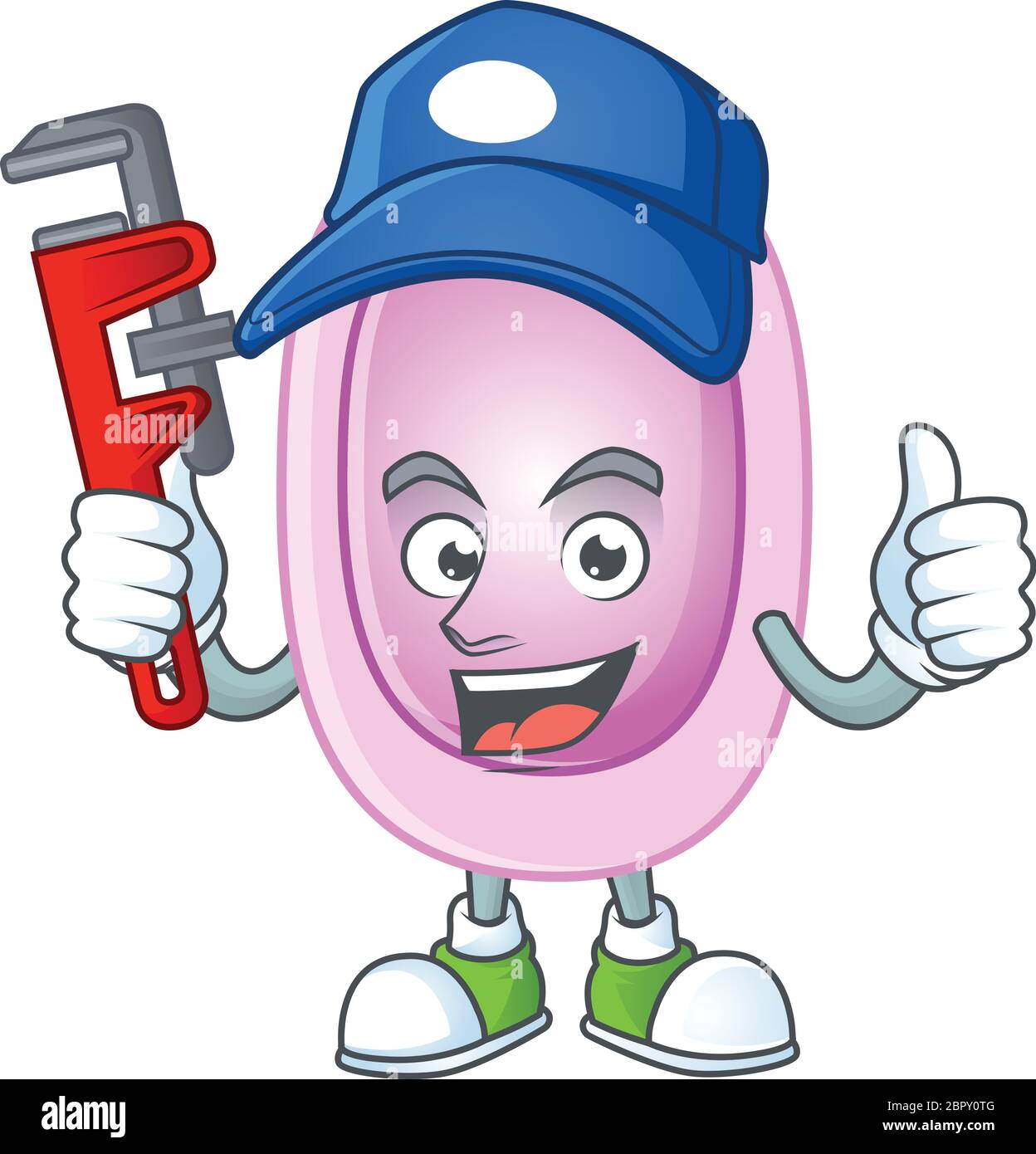 Pertussis Cartoon drawing concept work as smart Plumber Stock Vector ...