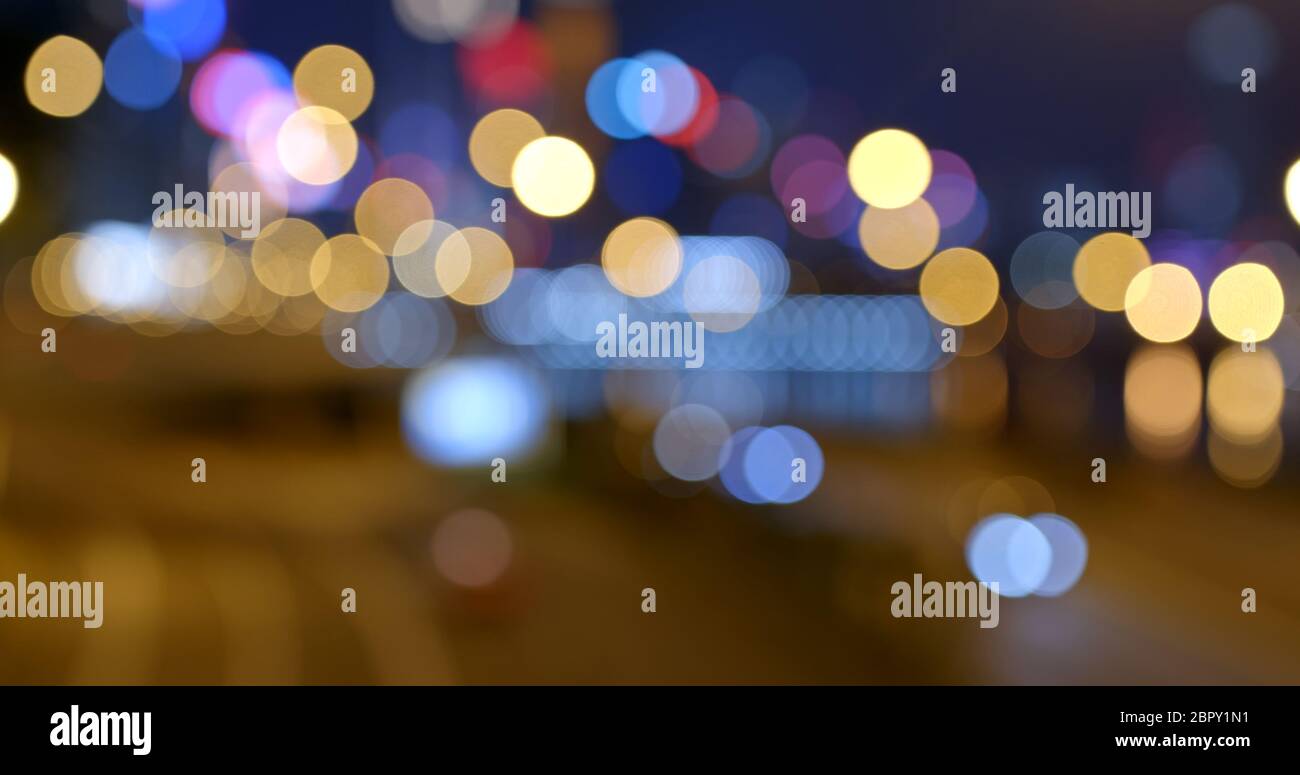Blur view of City night view Stock Photo - Alamy