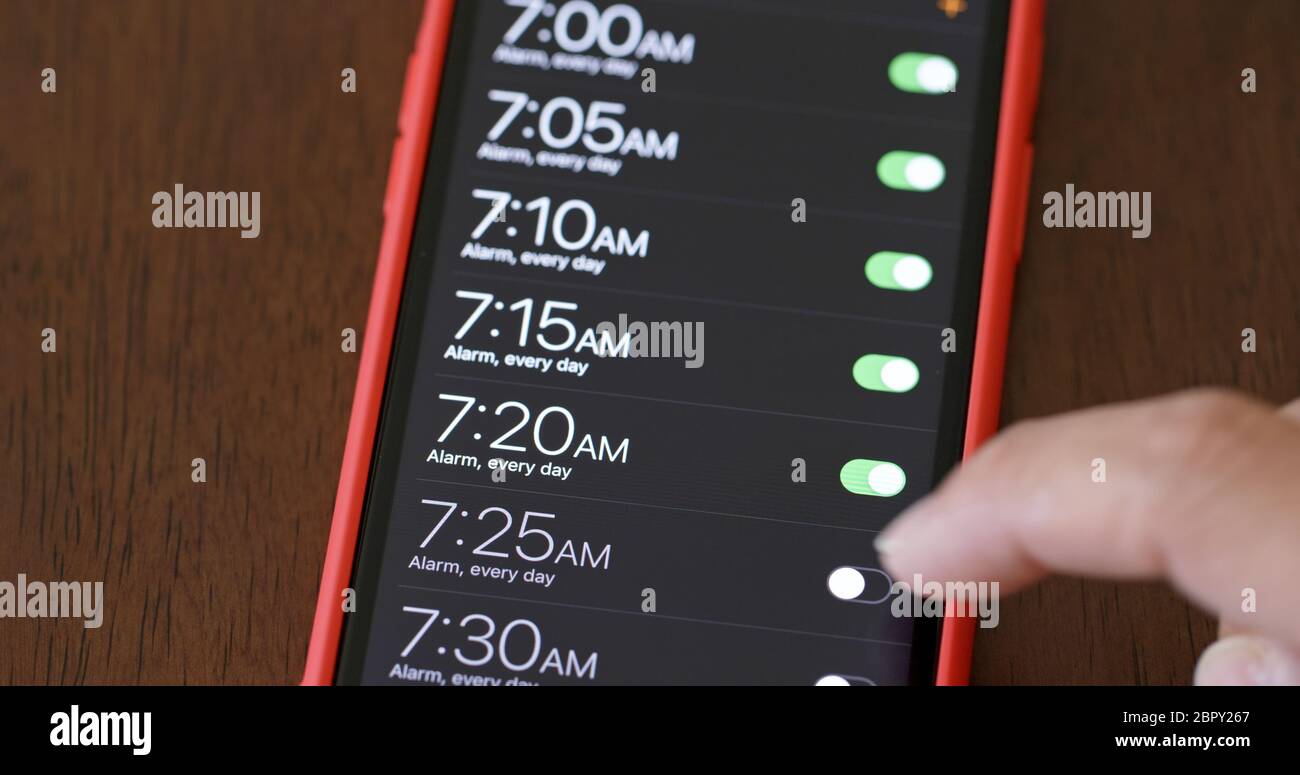 Person setting home alarm hi-res stock photography and images - Alamy