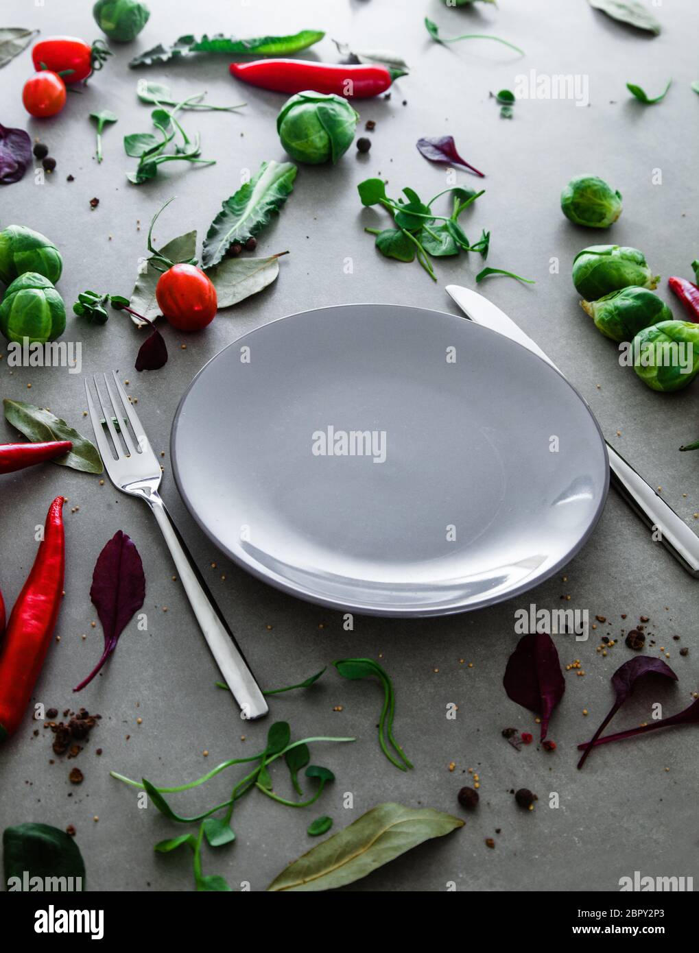 Fresh vegetables.Food layout. Vegetables variety Stock Photo - Alamy