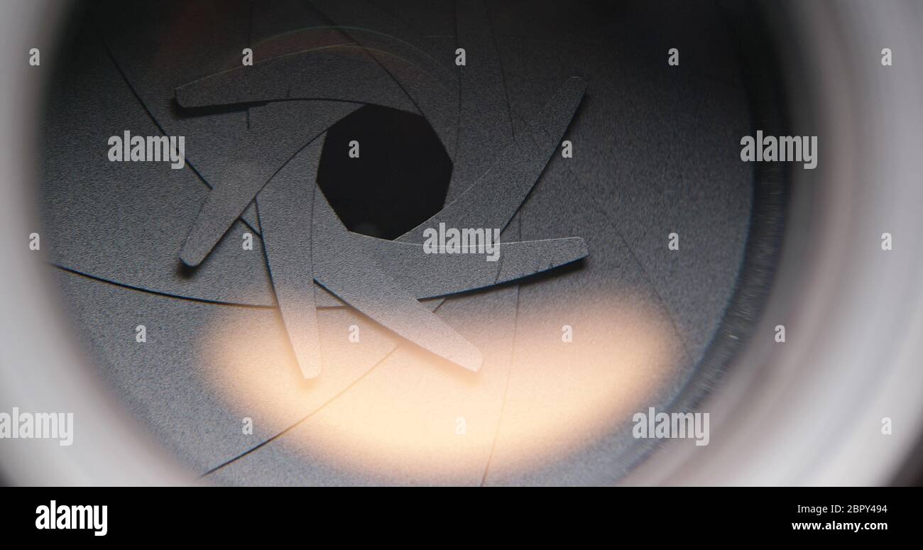 Taking photo by adjusting aperture Stock Photo - Alamy