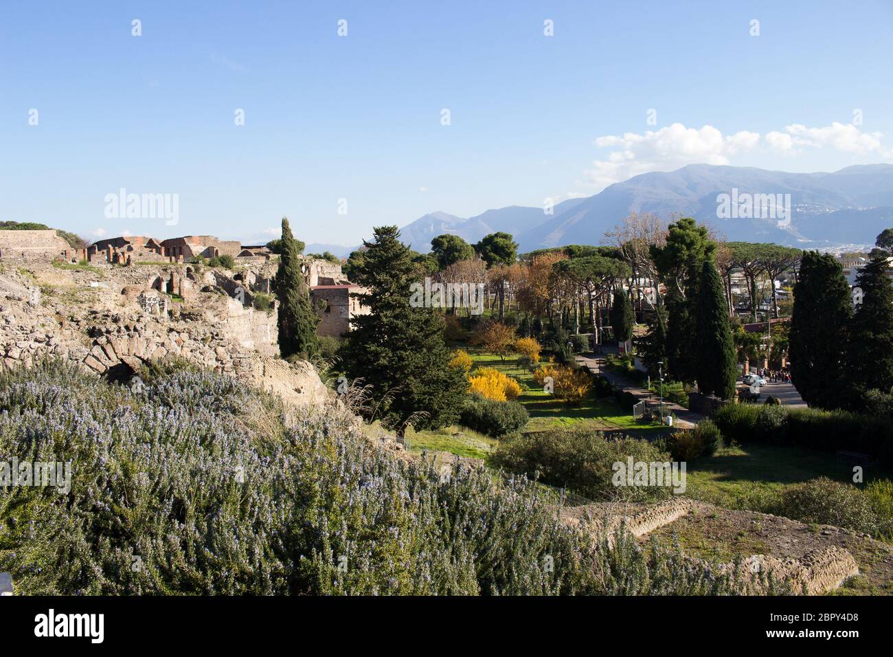Pompeii is an ancient city buried in 79 AD. from the eruption of ...