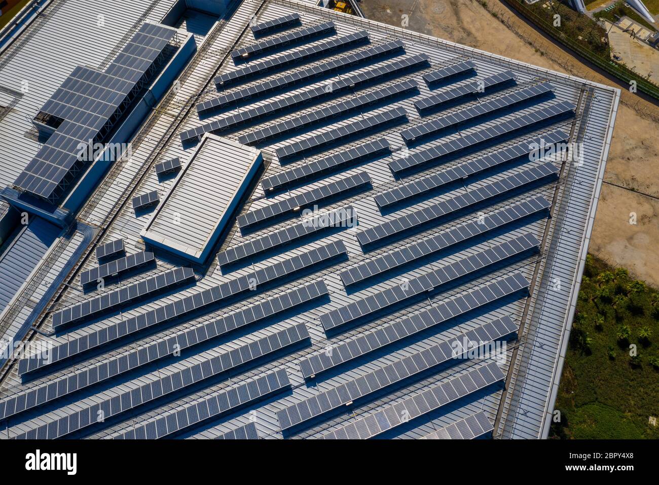 Solar power panel in the city Stock Photo - Alamy