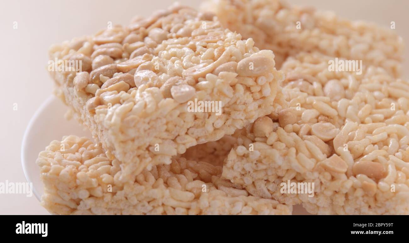 Rice Crispy Squares Stock Photo - Alamy