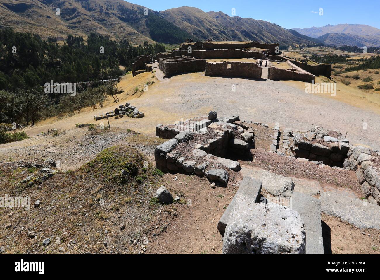 The ruins of the Incas complex of Puca Pucara Stock Photo - Alamy
