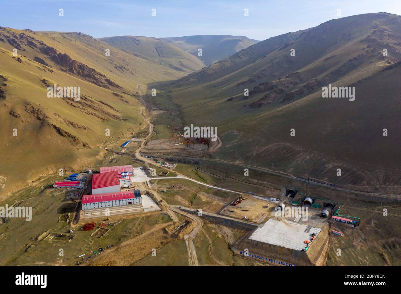 Hejing. 20th May, 2020. Aerial photo taken on May 20, 2020 shows the ...