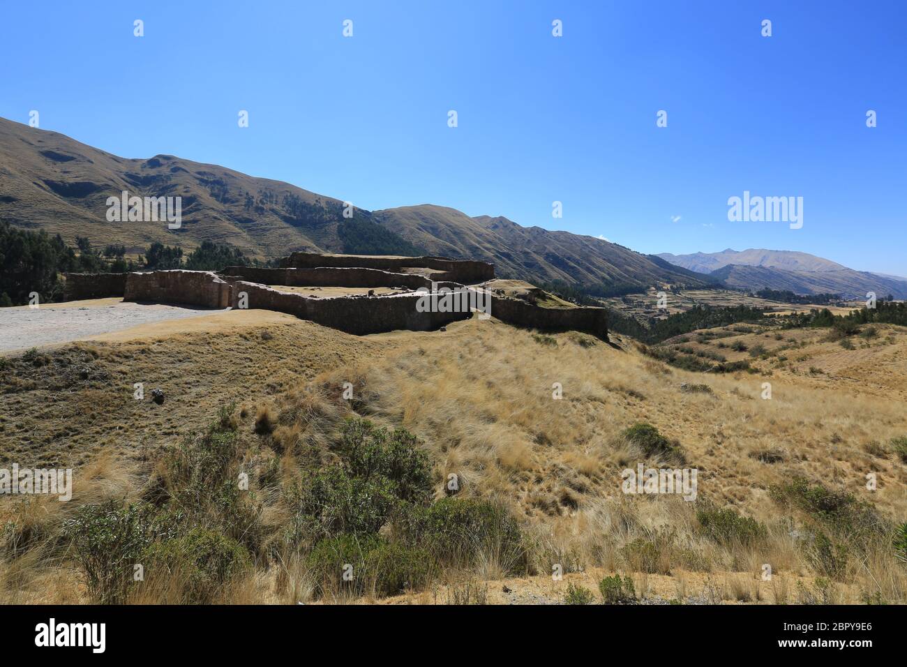 The ruins of the Incas complex of Puca Pucara Stock Photo - Alamy