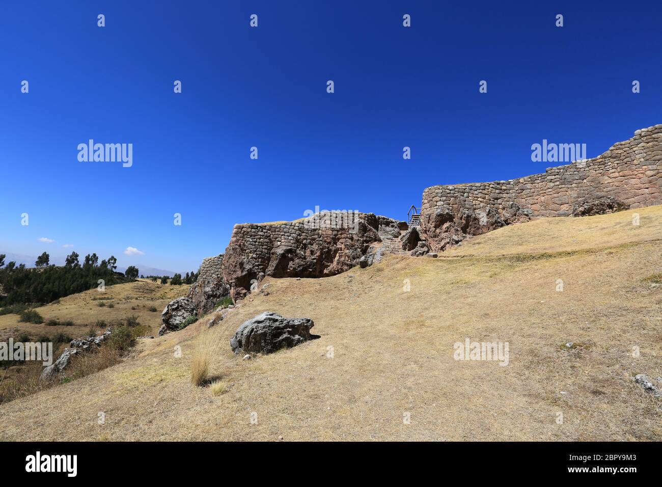 The ruins of the Incas complex of Puca Pucara Stock Photo - Alamy