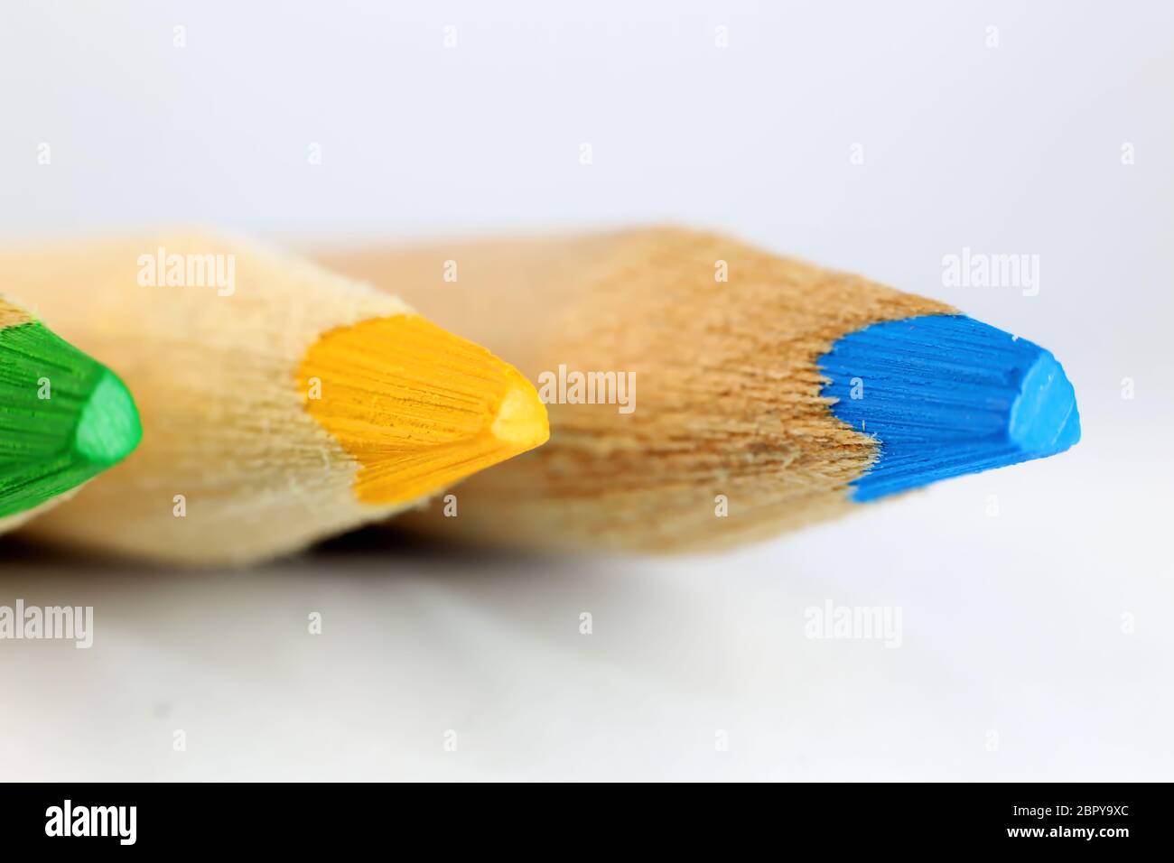 Crayons with wooden sheath suitable for grinding and drawing Stock ...