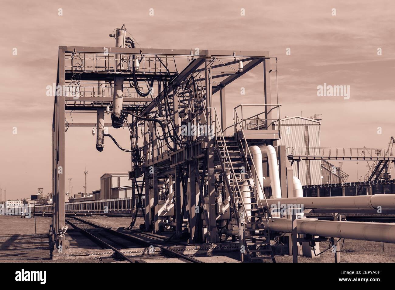 Close up industrial view,A equipment of oil refining,Oil and gas ...
