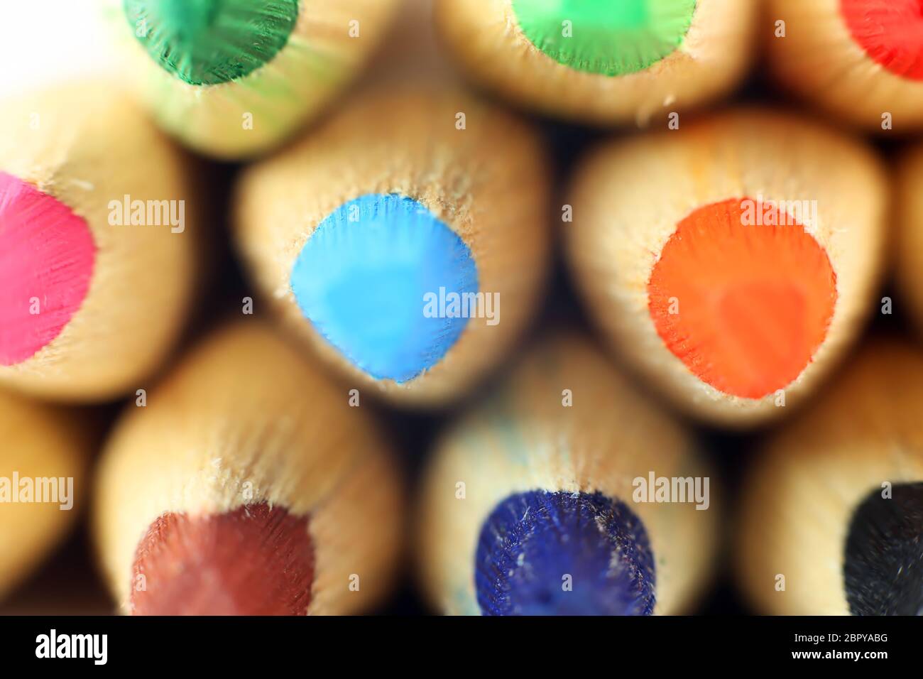 Crayons with wooden sheath suitable for grinding and drawing Stock ...