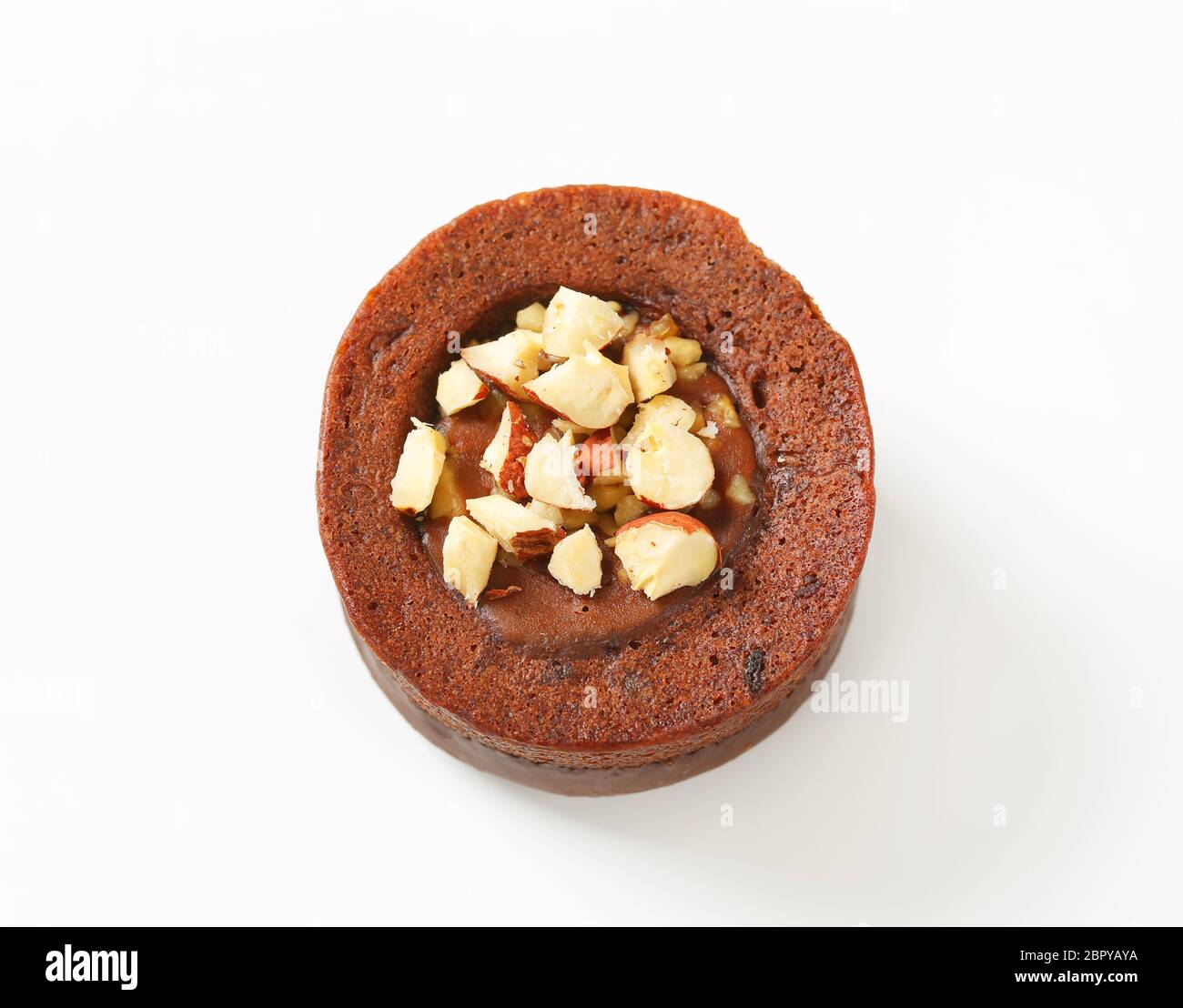 Mini chocolate cake with hazelnut filling Stock Photo - Alamy
