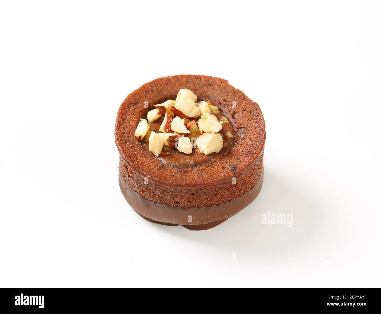 Mini chocolate cake with hazelnut filling Stock Photo - Alamy
