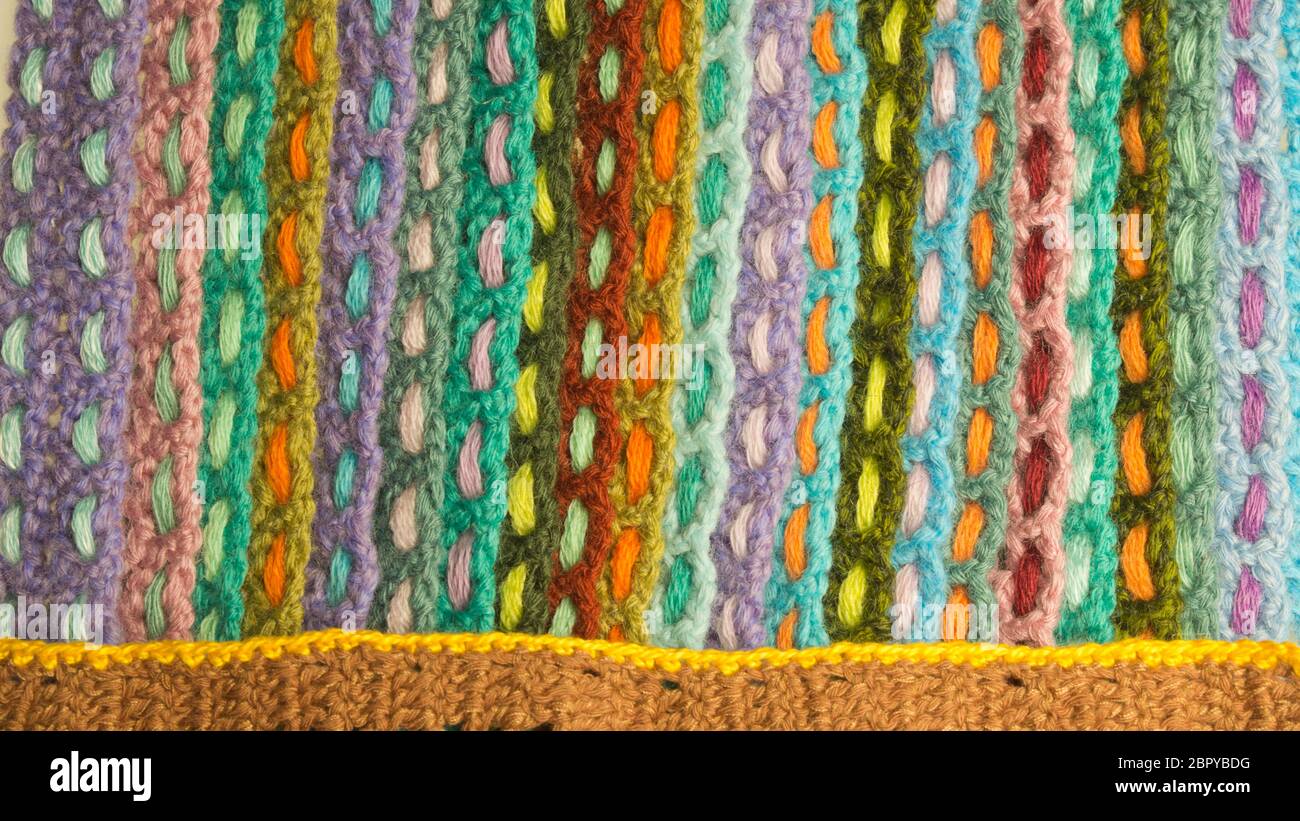 Handmade knitting wool texture background closeup needlework Stock ...
