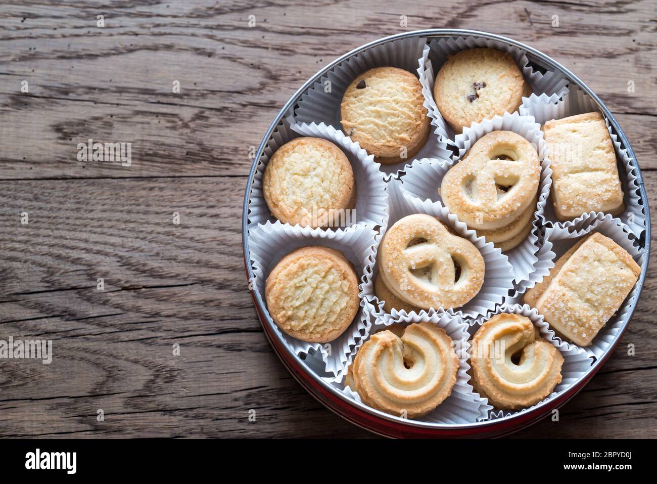 Box of butter cookies Stock Photo - Alamy