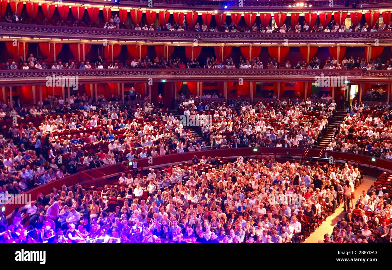 Concert performed by the Royal Philharmonic orchestra in Royal Albert ...