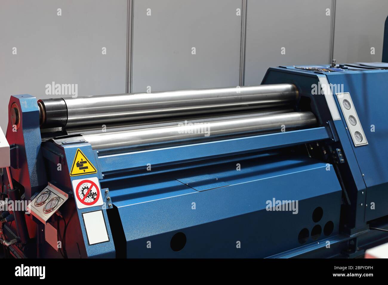 Plate Rolling Machine Press Rollers in Steel Factory Stock Photo - Alamy