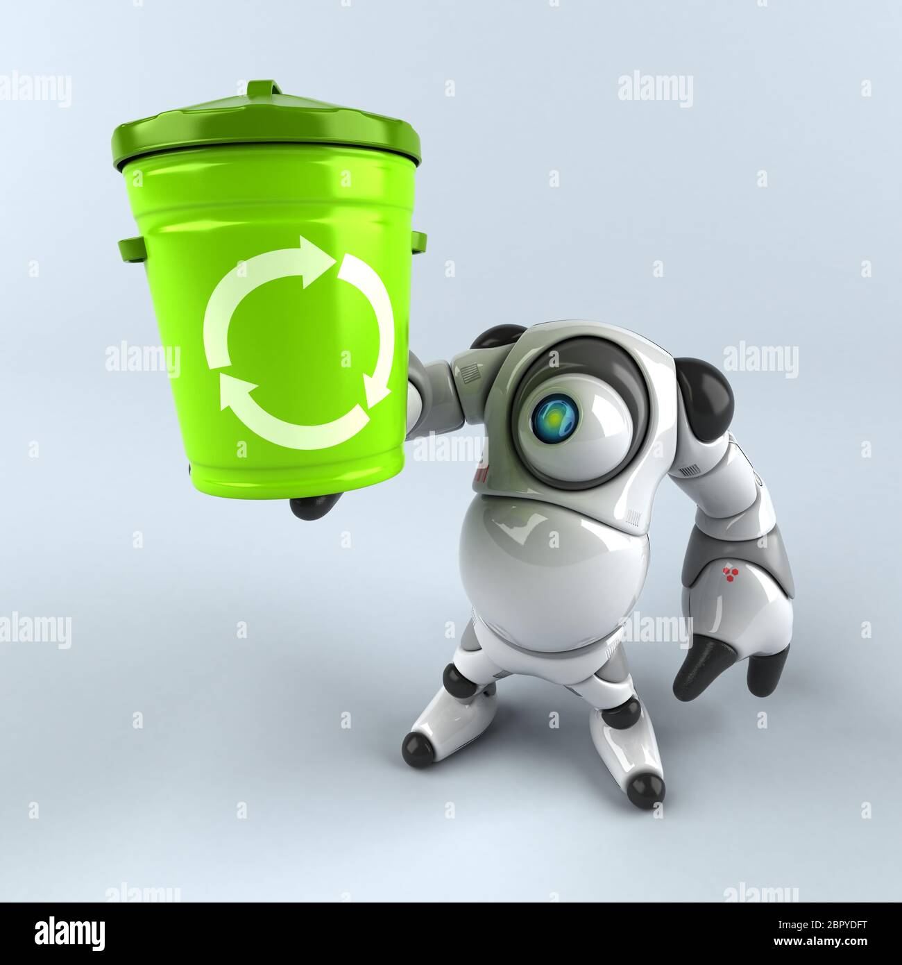 Big robot - 3D Illustration Stock Photo - Alamy