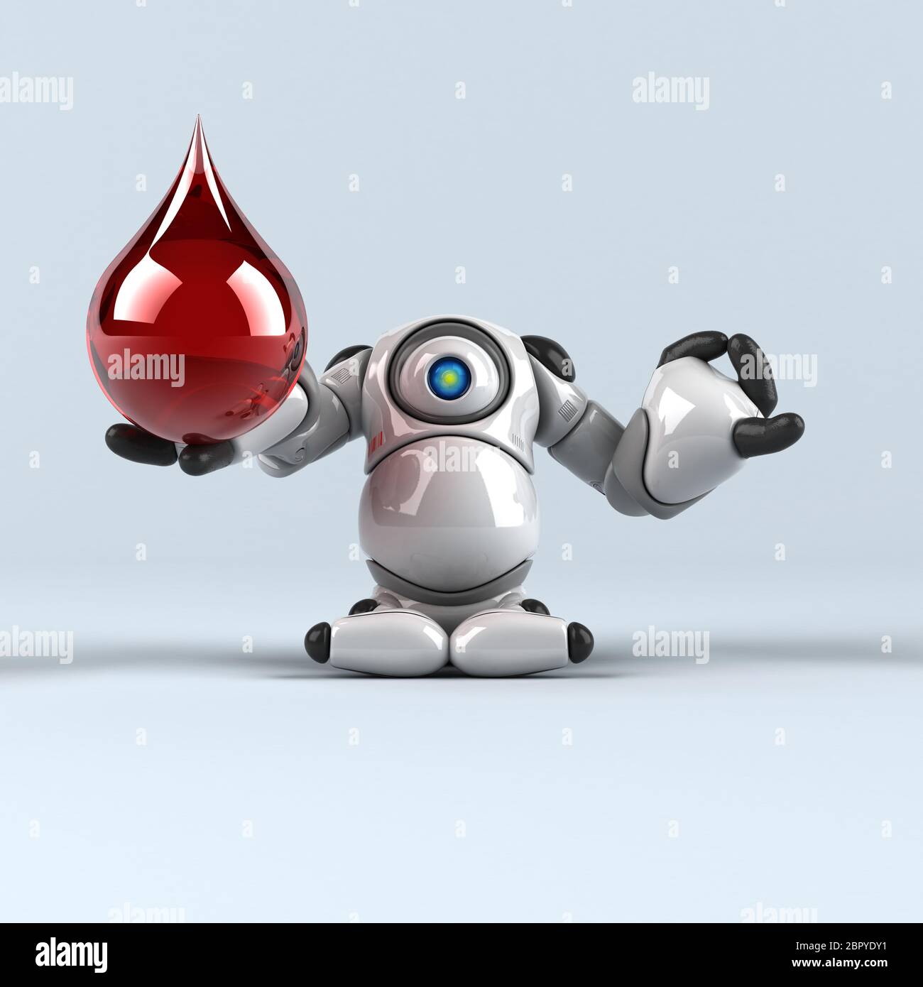 Big robot - 3D Illustration Stock Photo - Alamy