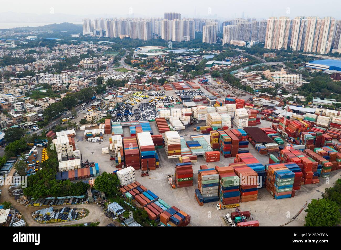 Tin Shui Wai, Hong Kong, 29 September 2018:- Storage of the container ...
