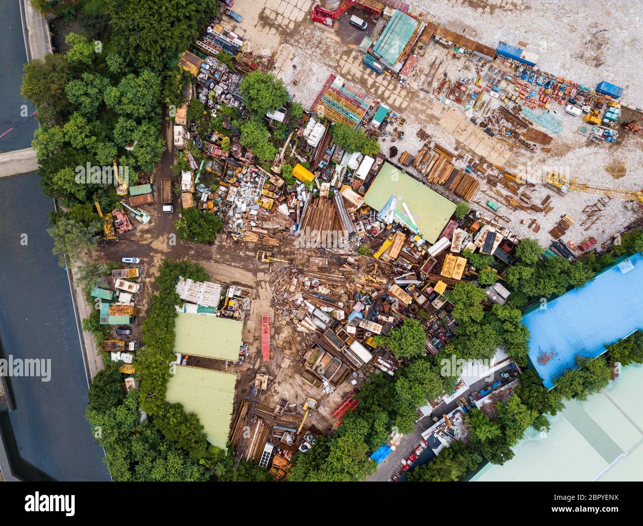 Top view of construction site Stock Photo - Alamy