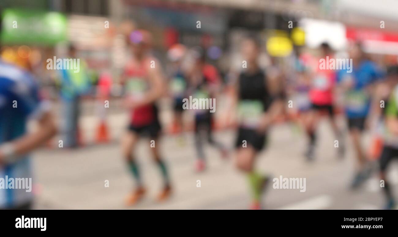 Blurry marathon runners hi-res stock photography and images - Alamy