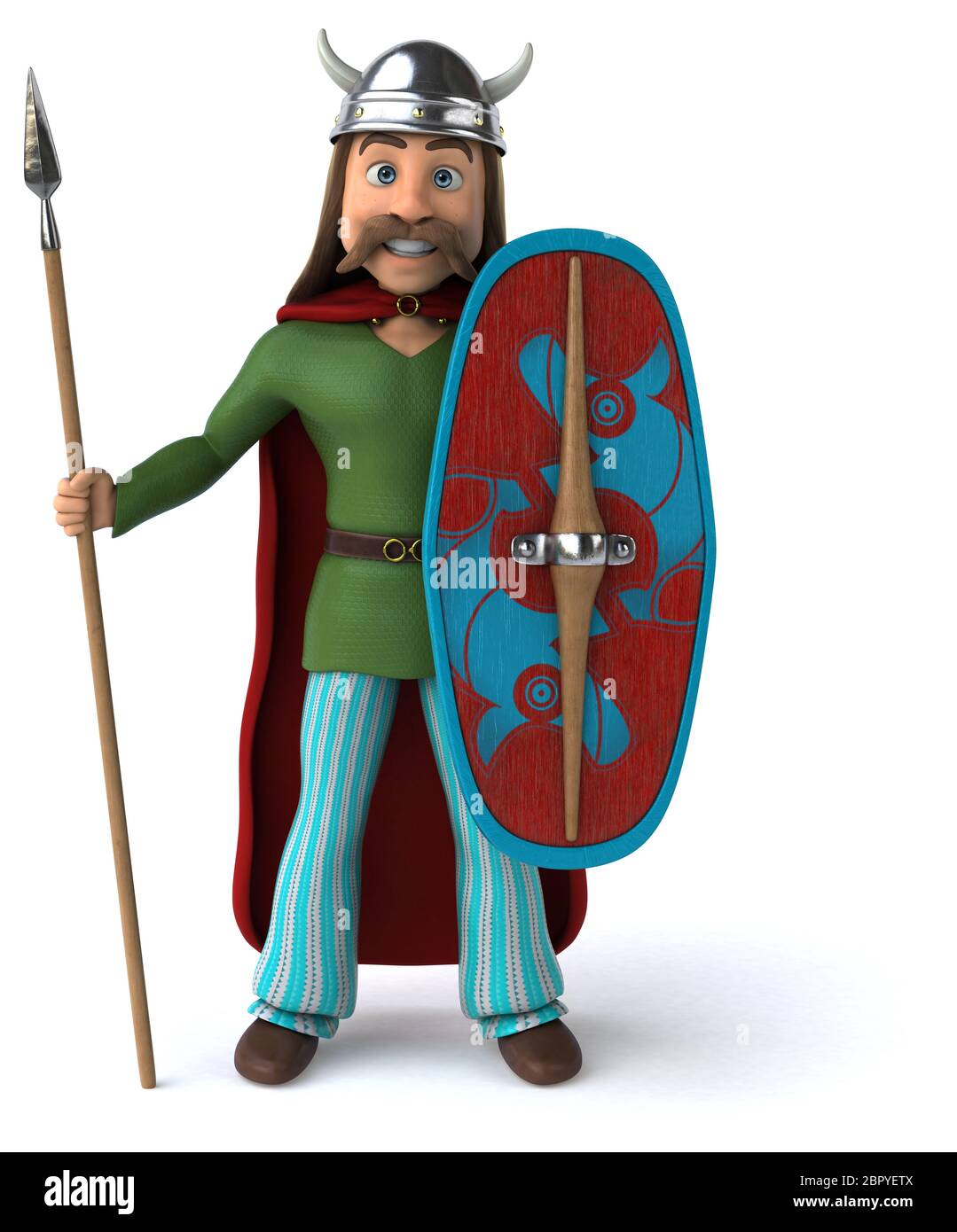 Gaul warrior - 3D Illustration Stock Photo - Alamy