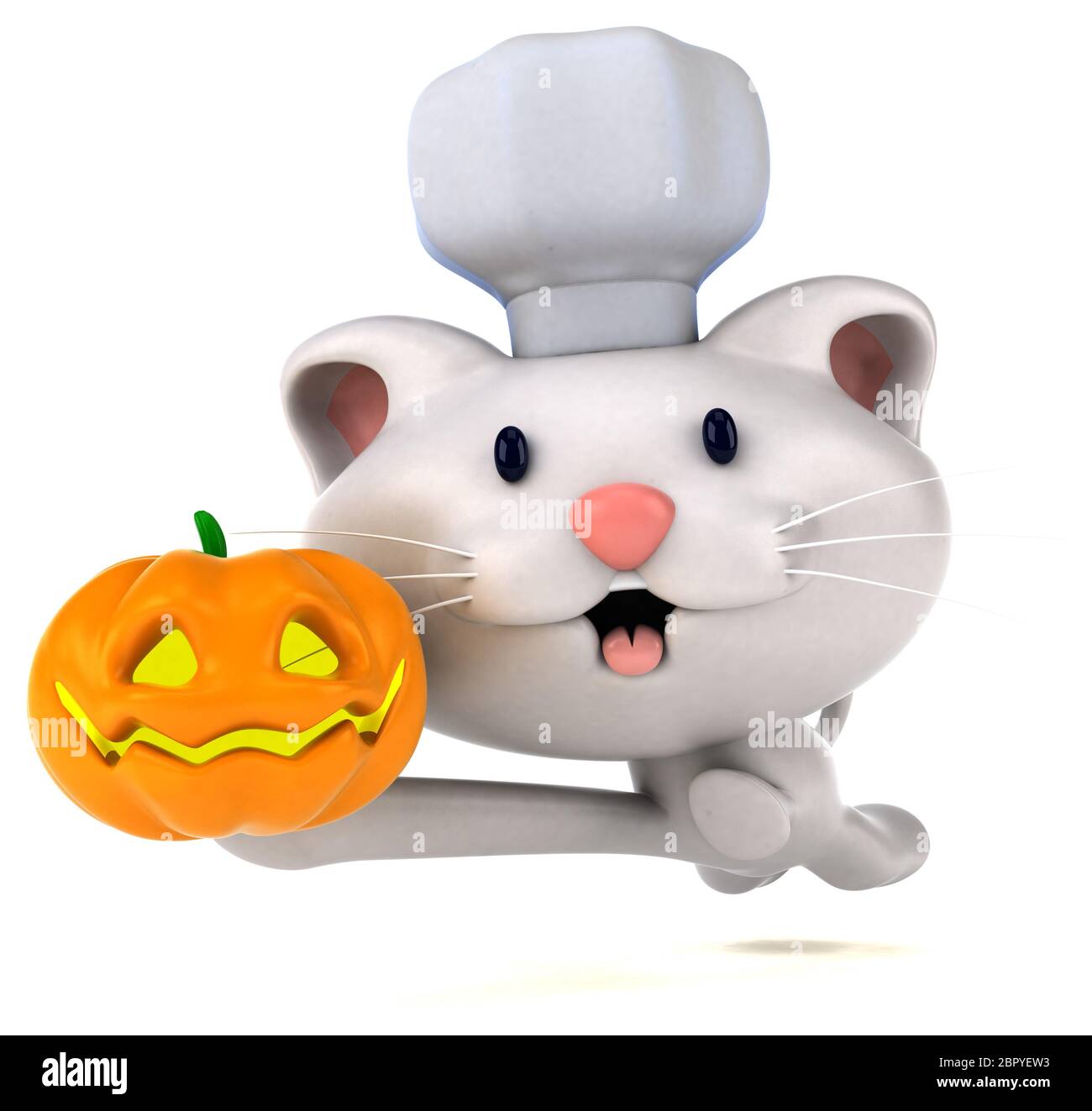 Fun cat - 3D Illustration Stock Photo - Alamy