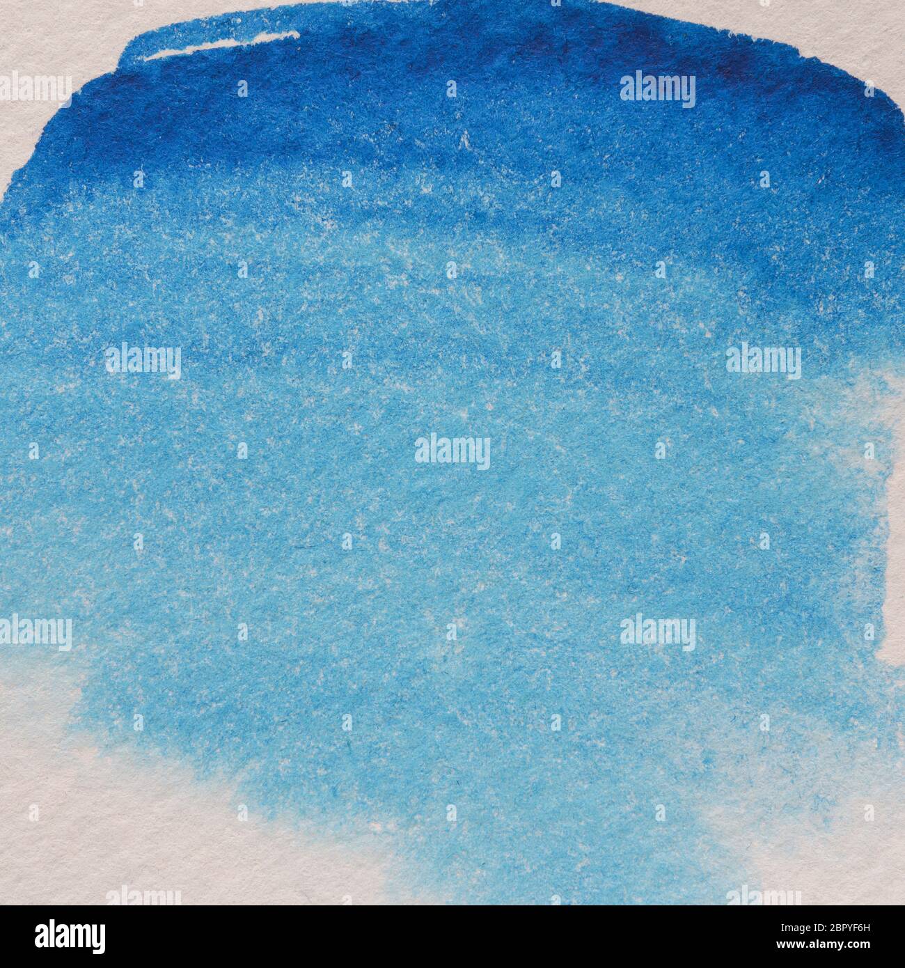 Blue gradient of watercolor paint on rough watercolor paper using as ...