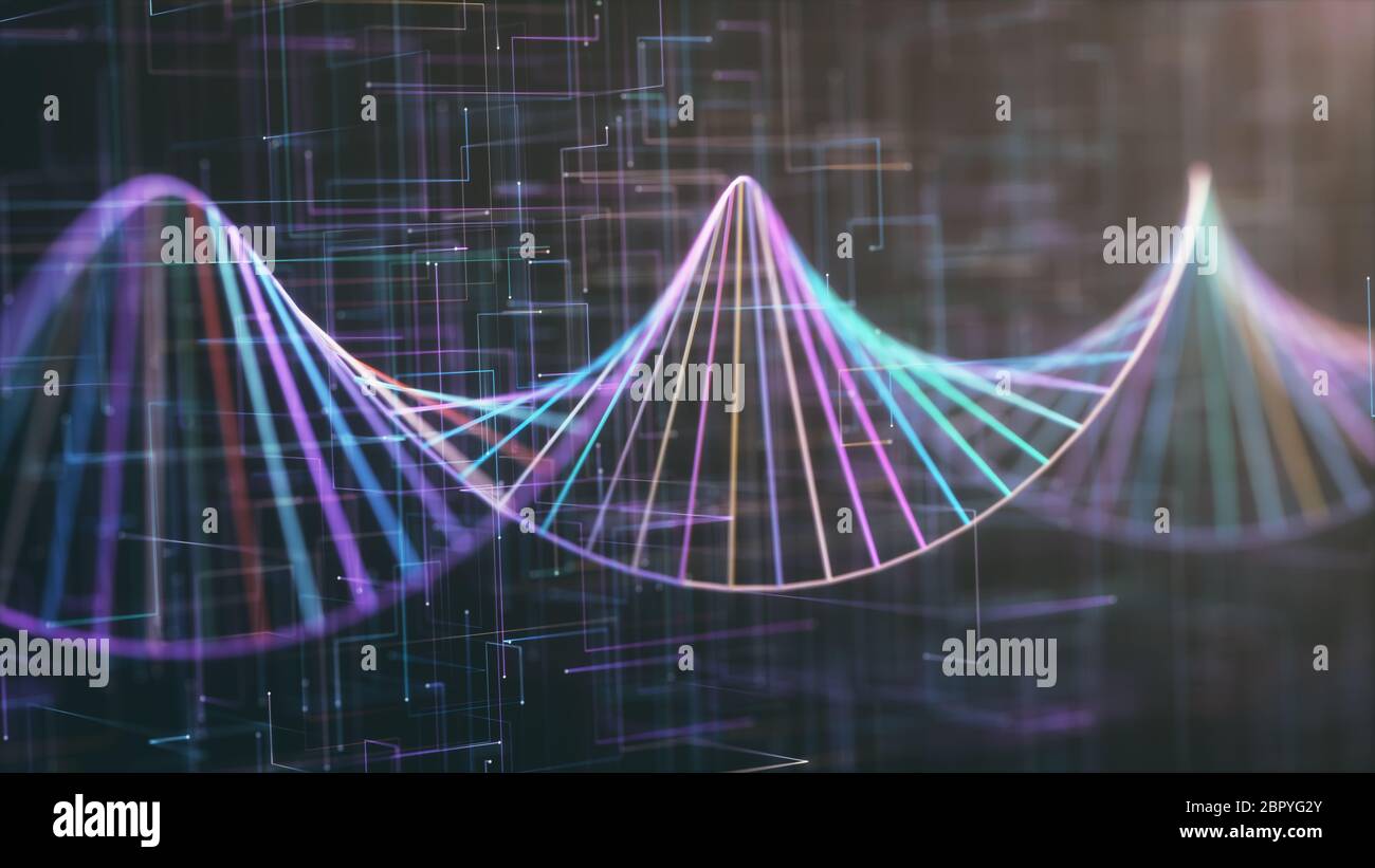 Image of genetic codes DNA. Concept image for use as background ...