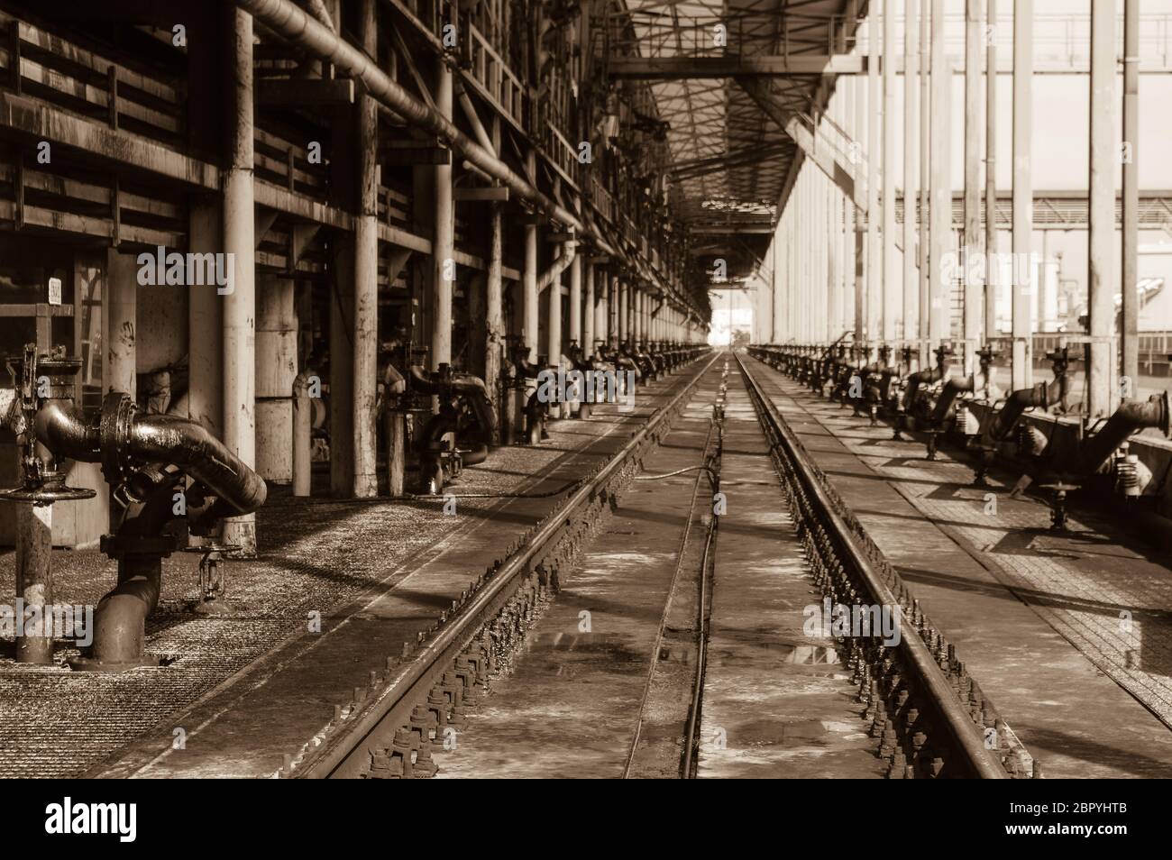 Close up industrial view,A equipment of oil refining,Oil and gas ...