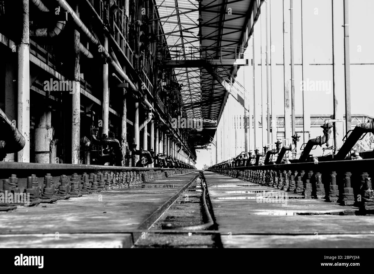 Close up industrial view,A equipment of oil refining,Oil and gas ...