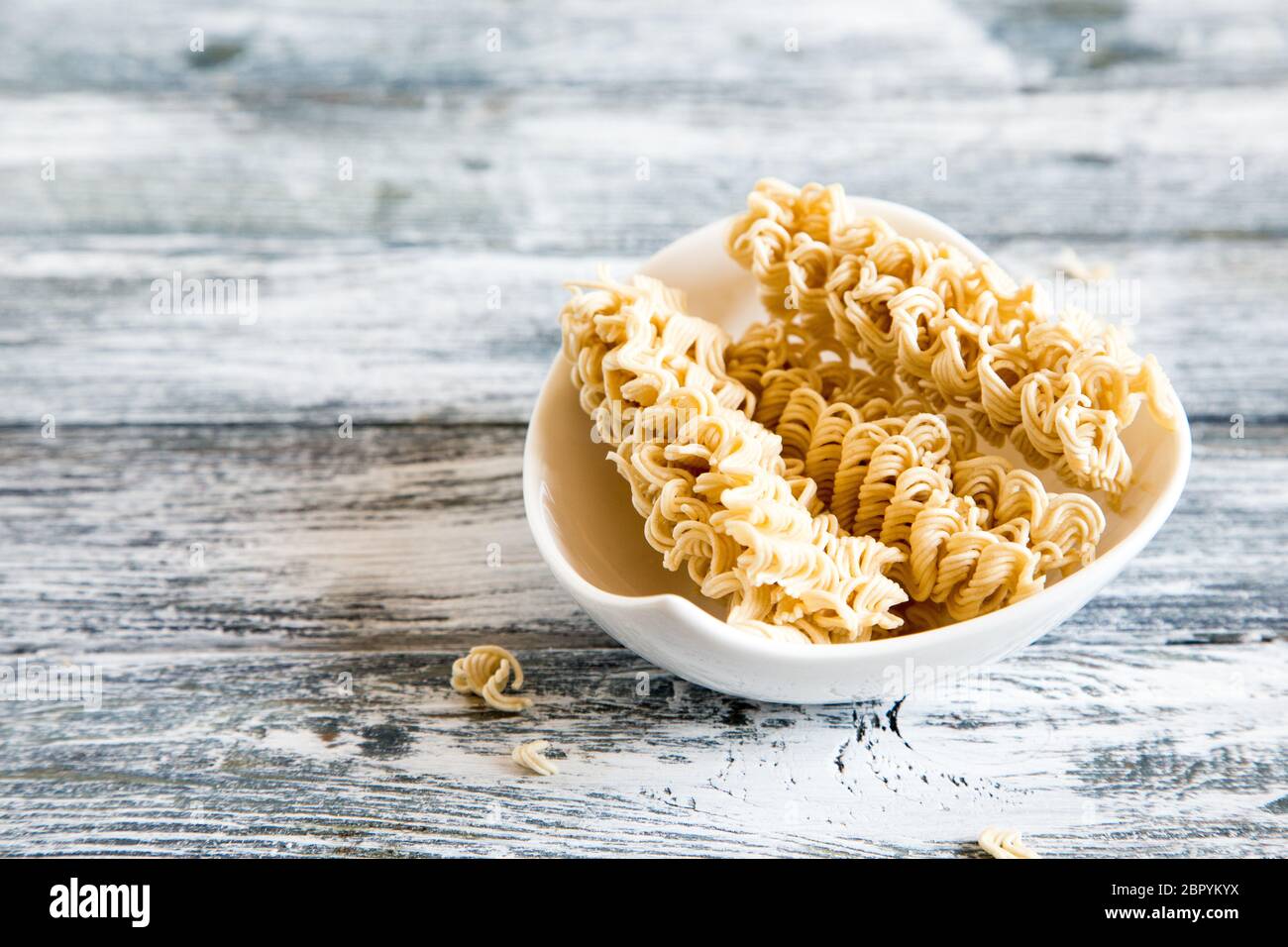 Instant noodles. Dry noodles raw food. Quick cooking noodle Stock Photo ...