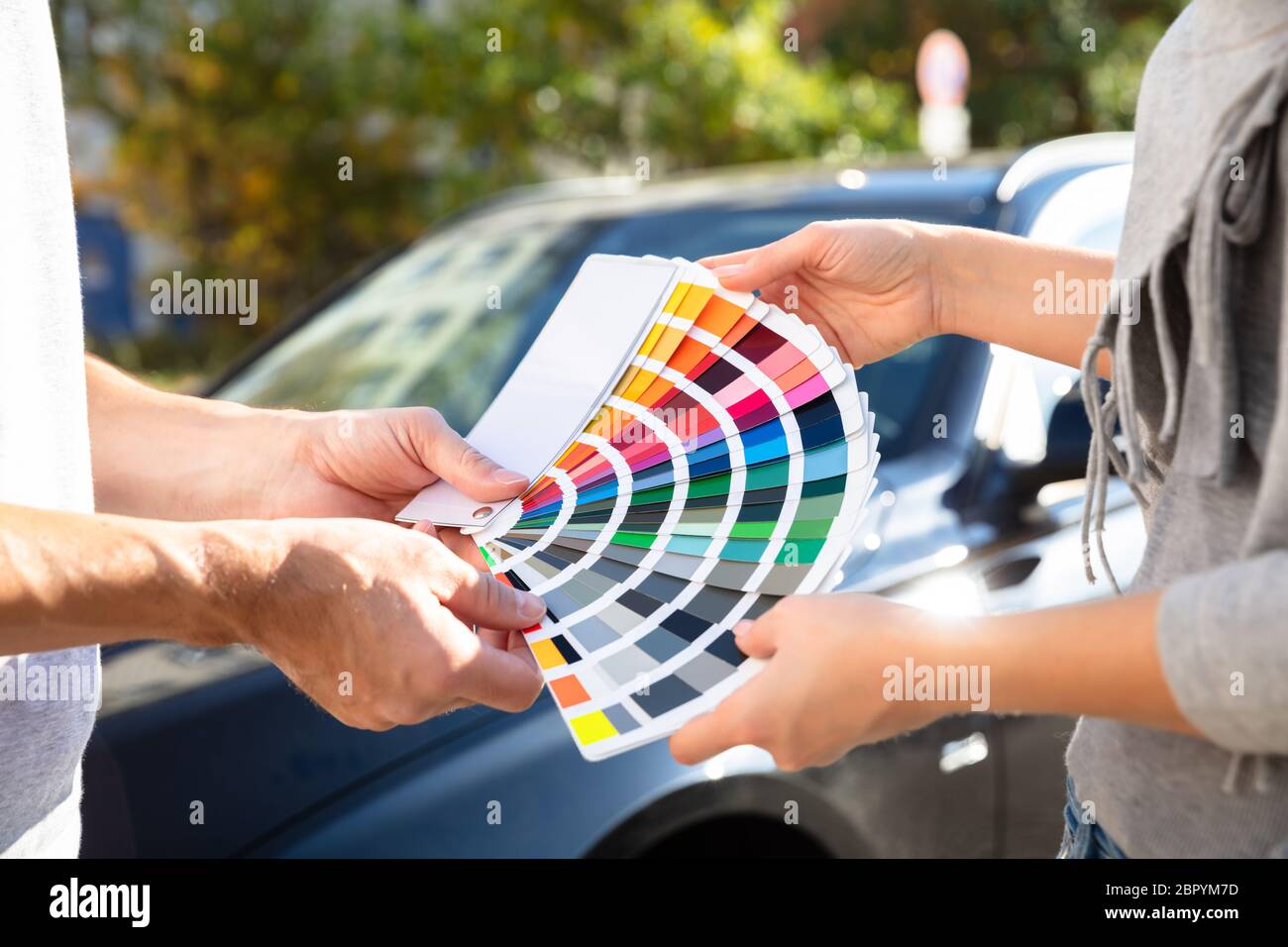 Car paint samples hi-res stock photography and images - Alamy