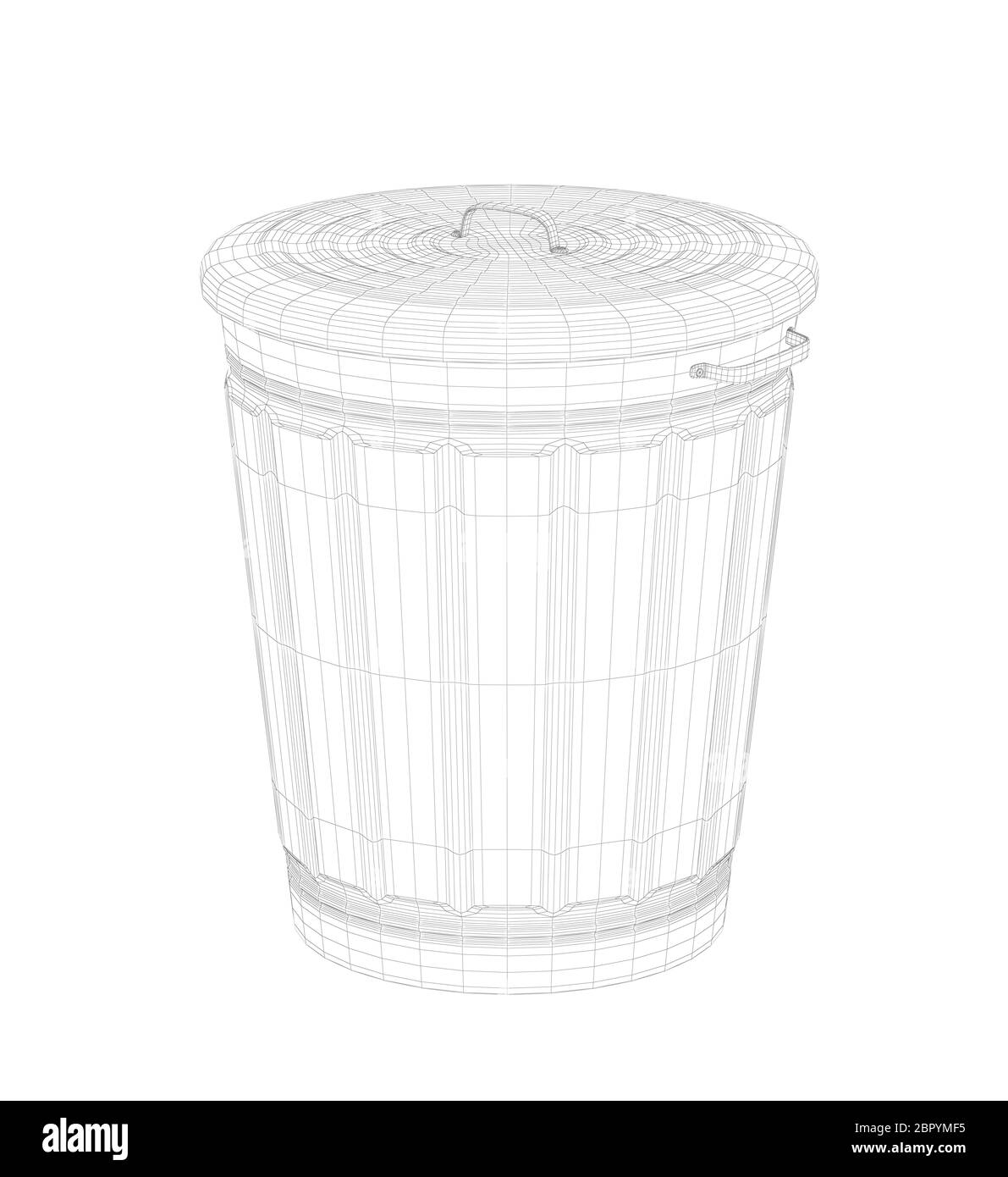 3d wire frame model waste hi-res stock photography and images - Alamy