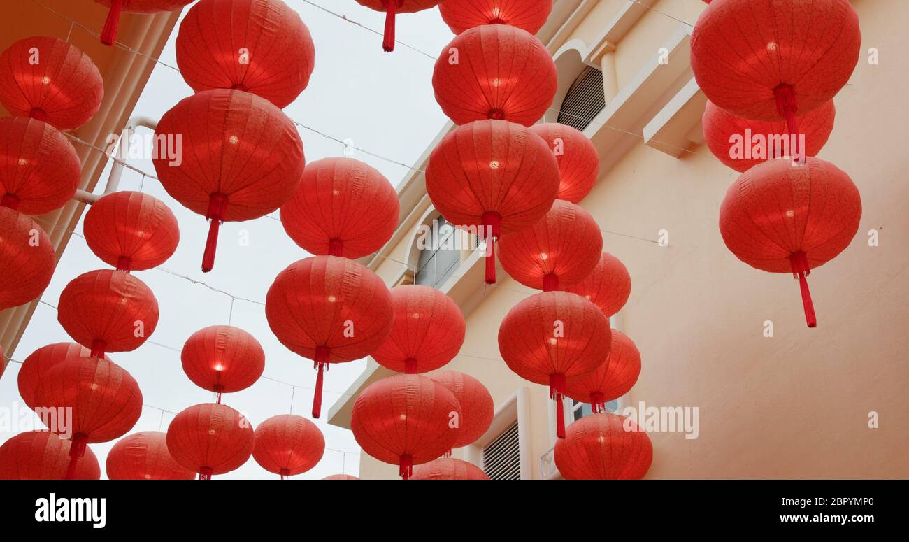 Chinese red lantern Stock Photo - Alamy