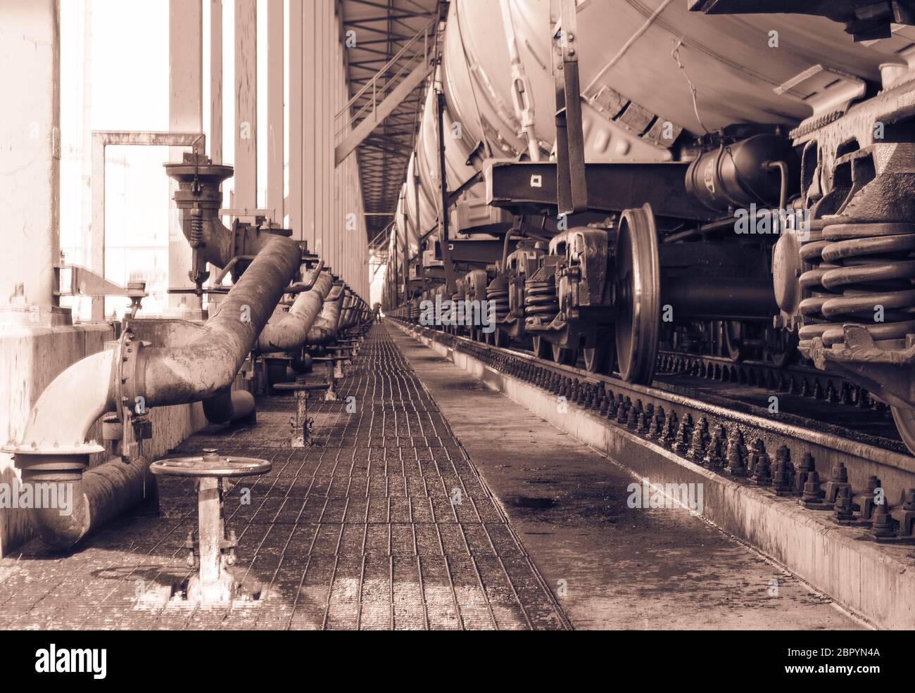 Close up industrial view,A equipment of oil refining,Oil and gas ...