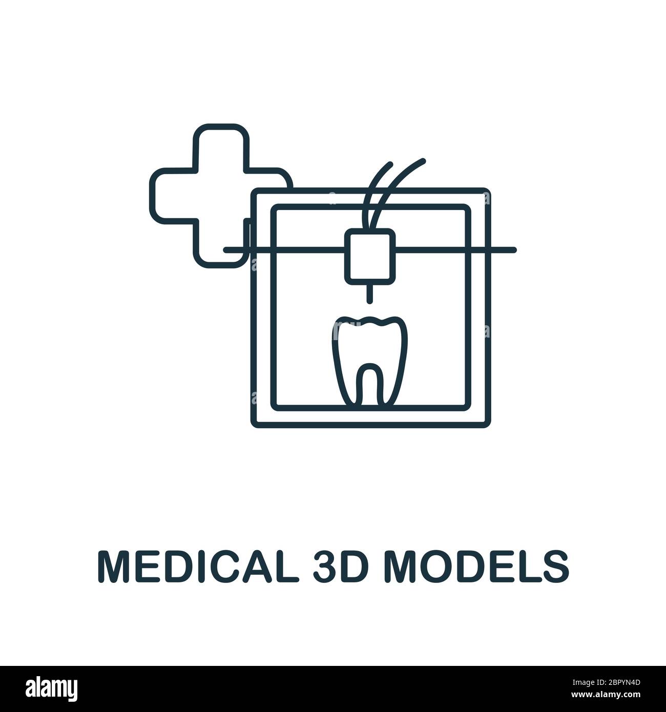 Medical 3D Models icon from 3d printing collection. Simple line Medical ...