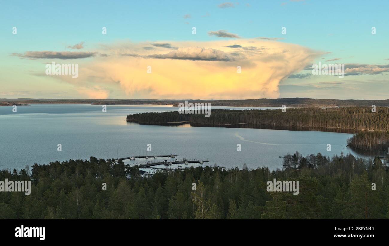 Iso-Tuomas scenery tower, Padasjoki, Finland Stock Photo - Alamy
