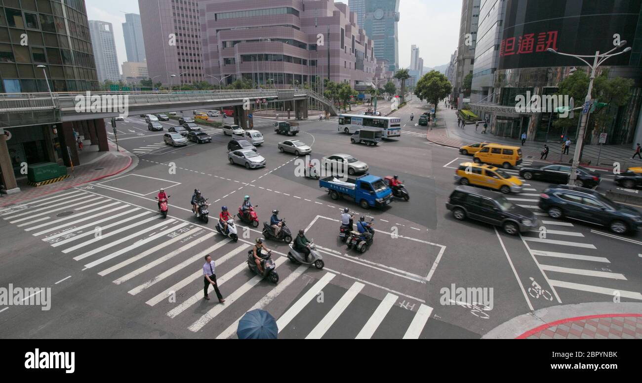 Taipei city , Taiwan, 28 May 2018:- Traffic in Taipei city Stock Photo ...