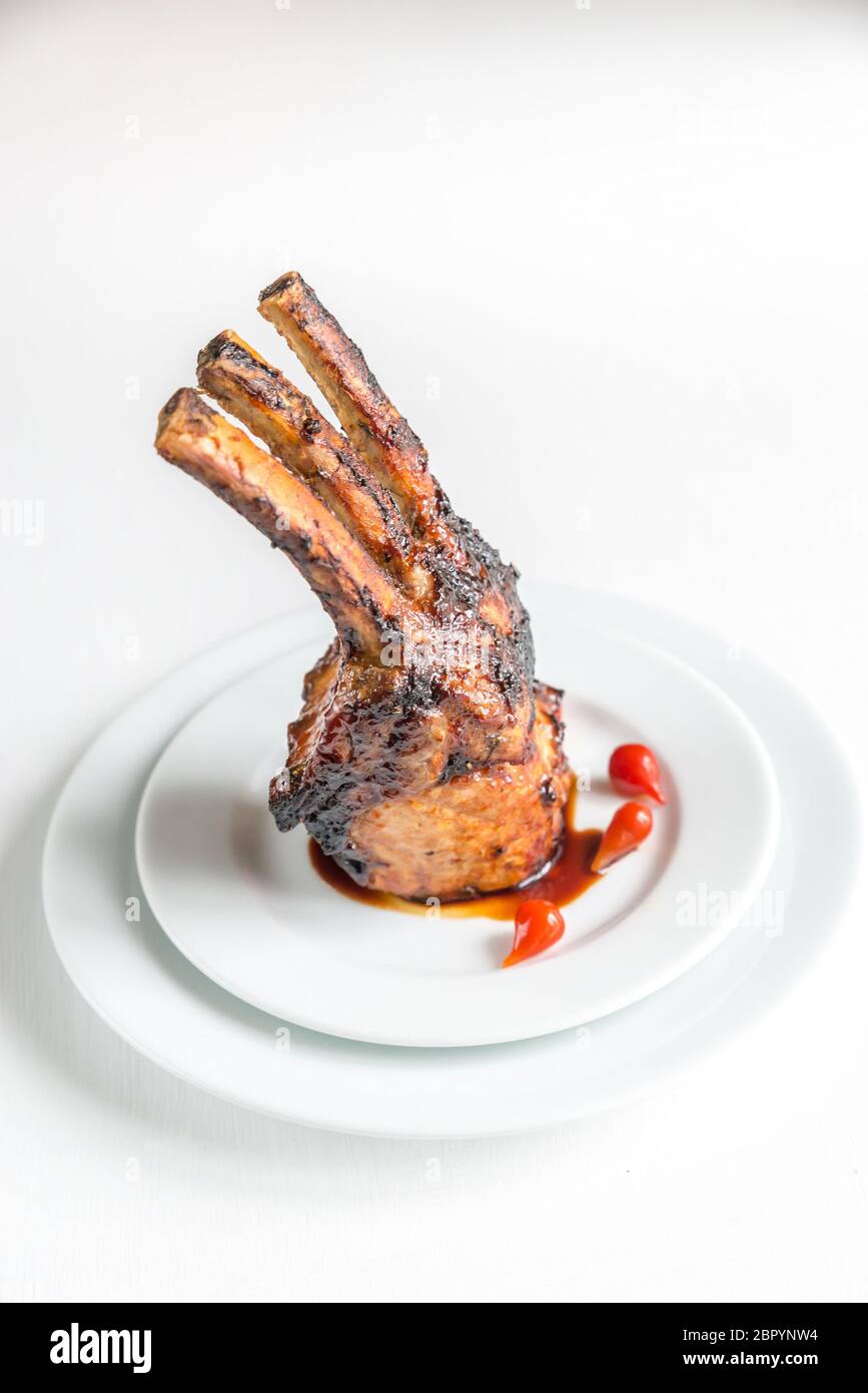 Bbq pork mini ribs hi-res stock photography and images - Alamy