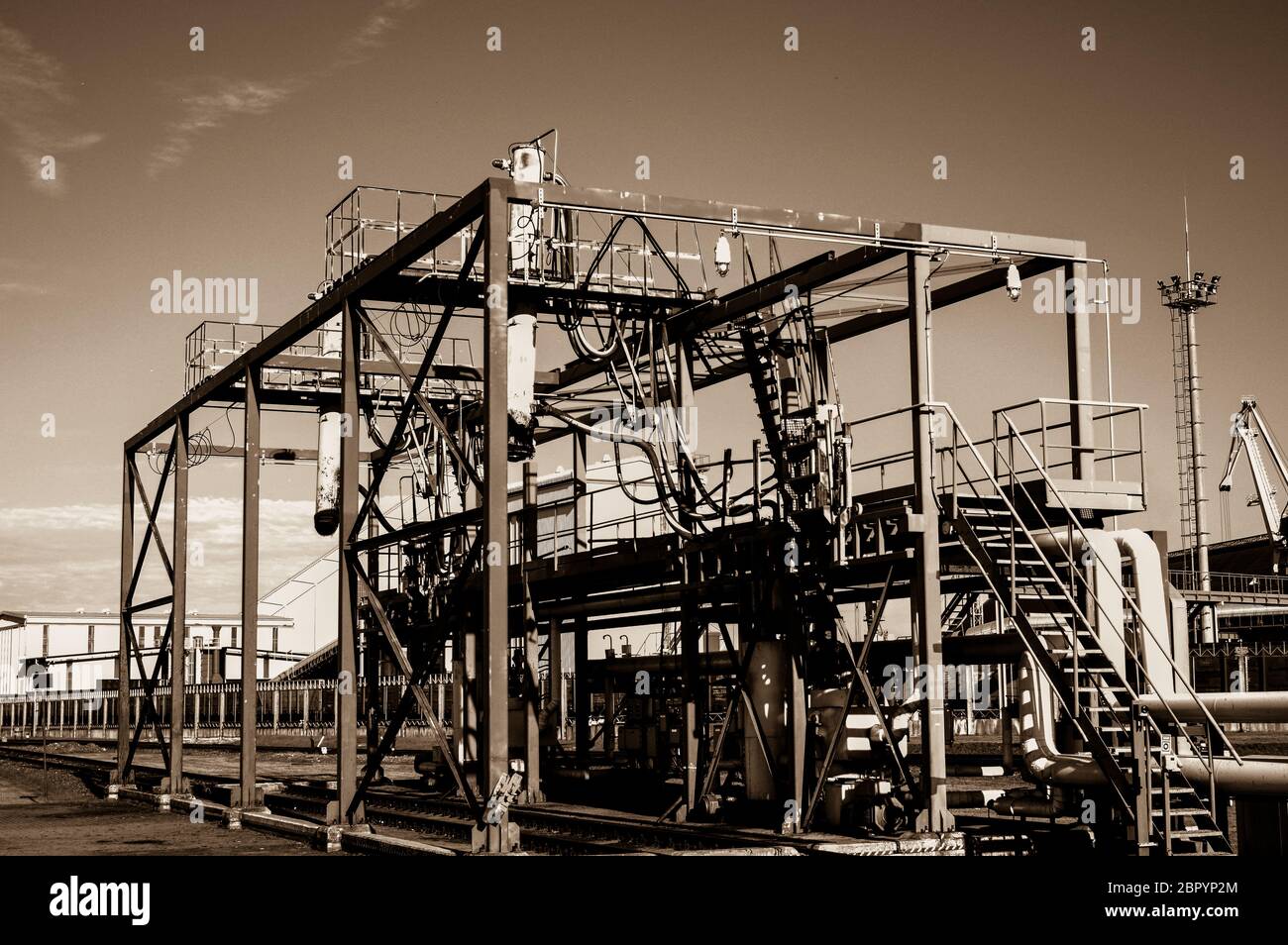 Close up industrial view,A equipment of oil refining,Oil and gas ...