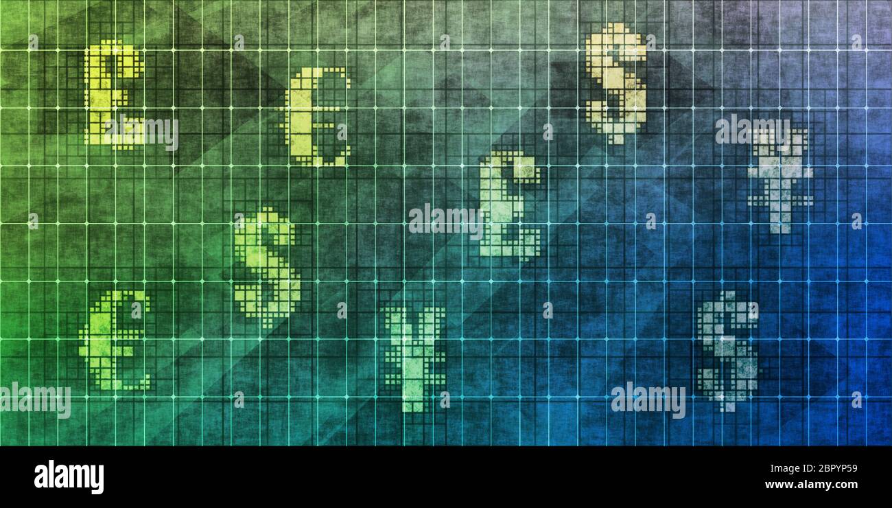 Global Major Currencies as a Business Concept Art Stock Photo - Alamy