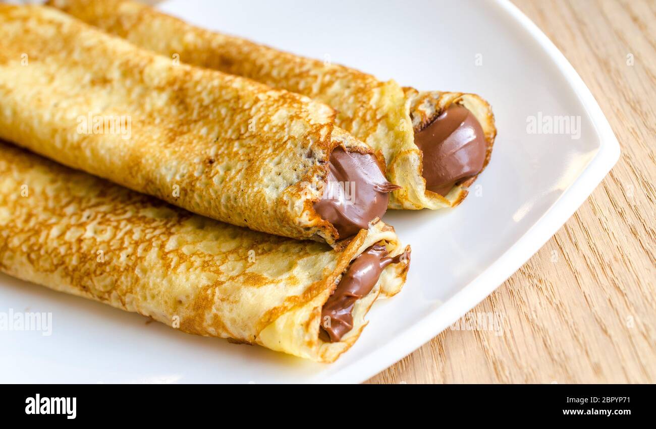 Pile of crepes Stock Photo - Alamy