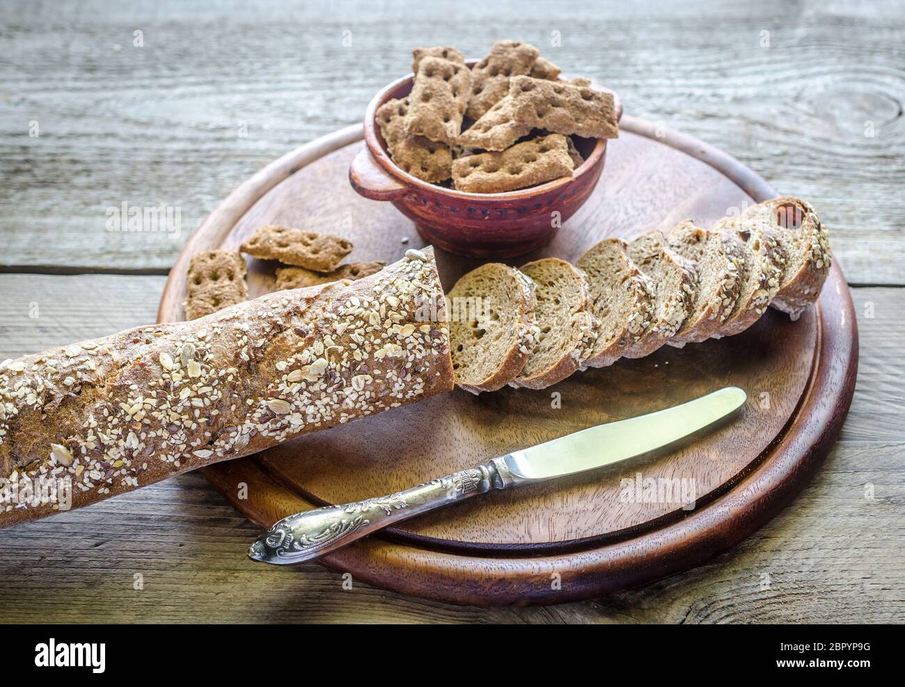 Wheat and Rye Baguettes Stock Photo - Alamy