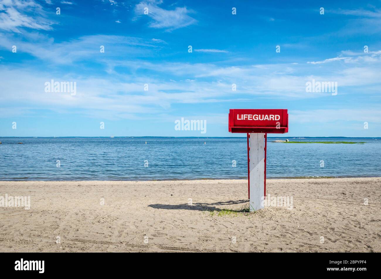 Lifeguard tower on the beach Stock Photo - Alamy