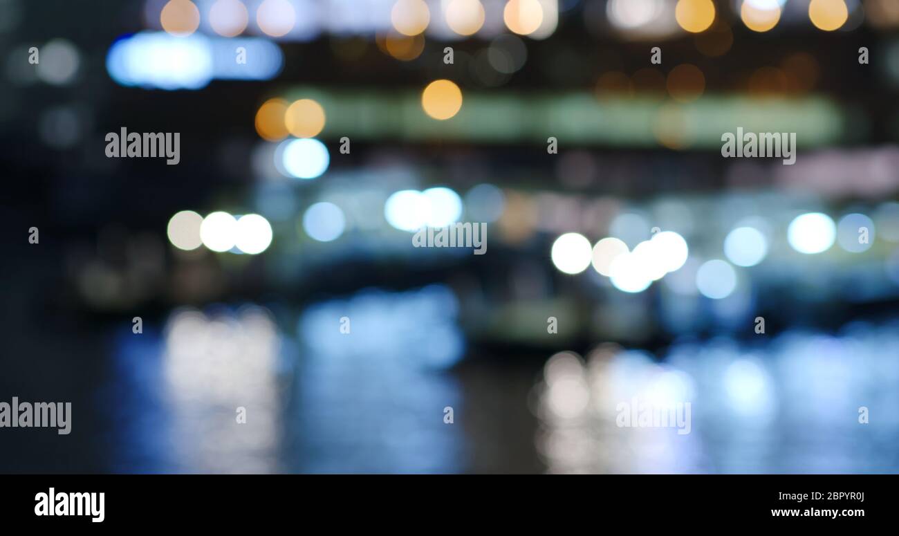 Blur view of city at night Stock Photo - Alamy