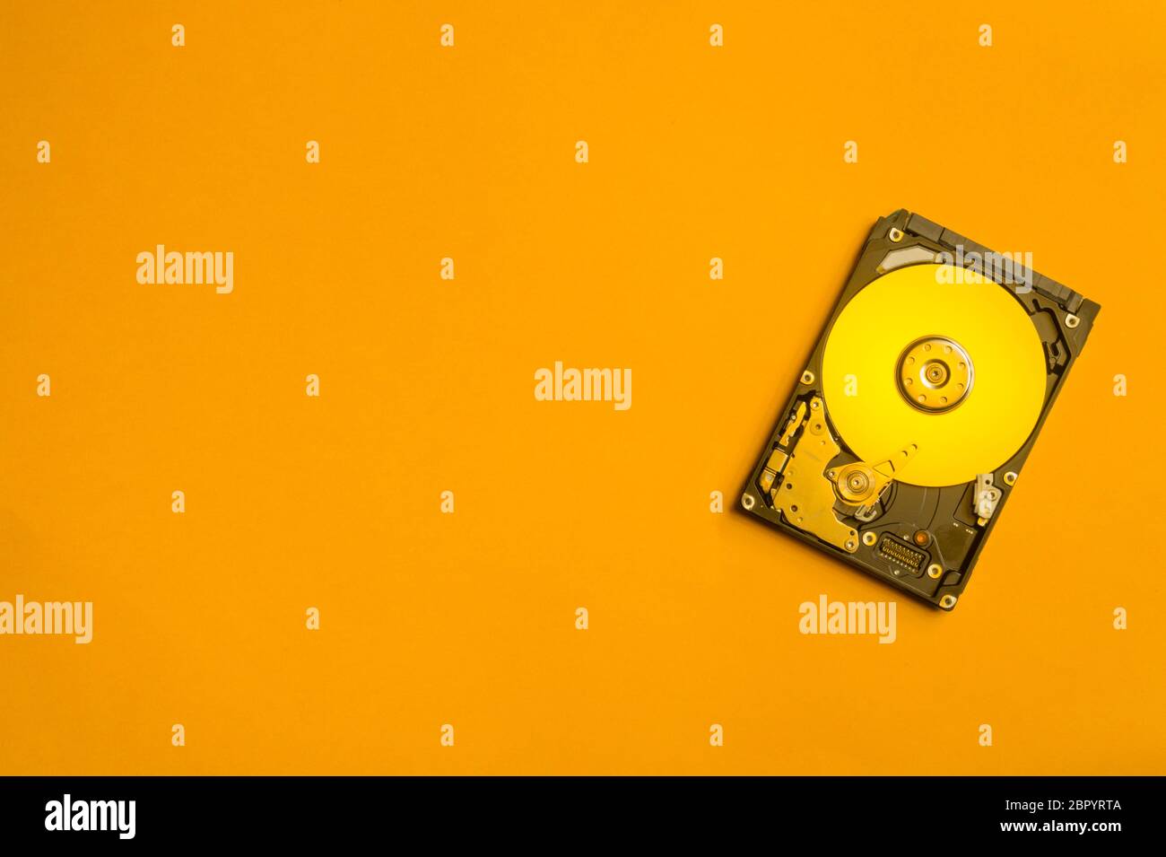 Colorful hdd. open hard disk drive. The concept of data storage. data ...